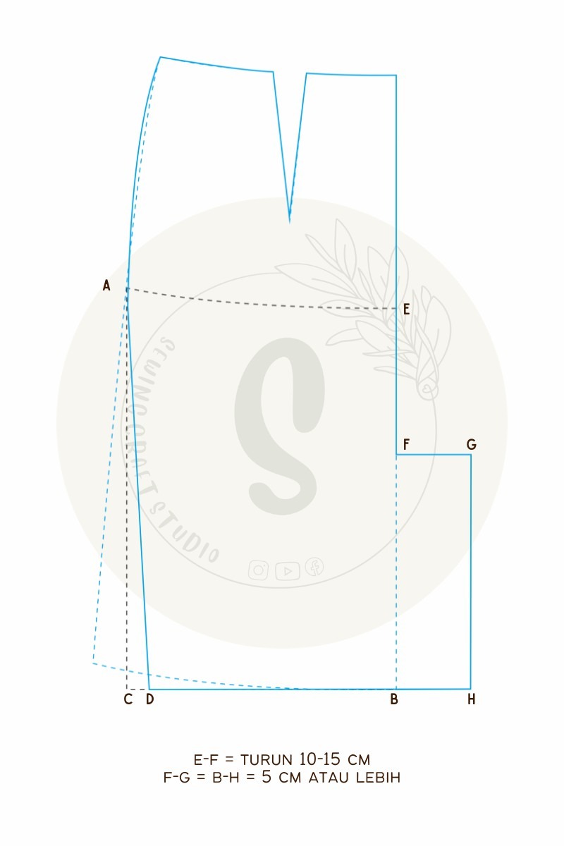Tutorial Drafting Pola Rok Span - Sewing Craft Studio